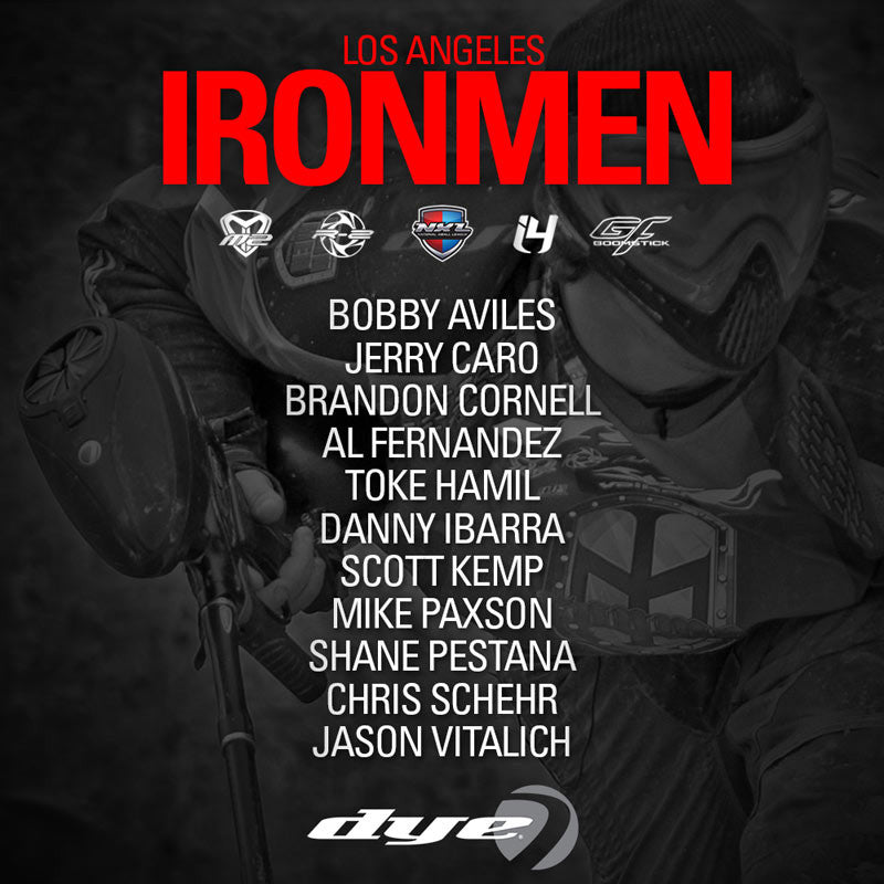 Ironmen 2016 Roster – DYE Paintball